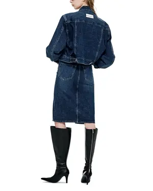 LEMIUNE 01 Denim Midi Skirt