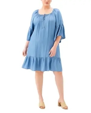 Karen Kane Ruffled Hem Dress