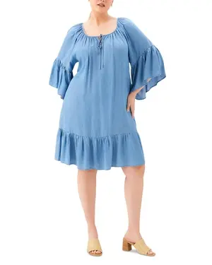 Karen Kane Ruffled Hem Dress