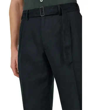 Boggi Milano Tapered Fit Linen Trousers