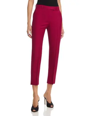 Alexander McQueen Tailored Cropped Pants - Raspberry