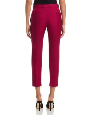 Alexander McQueen Tailored Cropped Wool Trousers