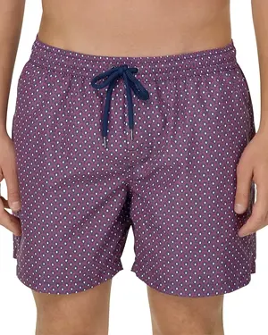 Boggi Milano Geometric Print 5 Swimsuit - Red