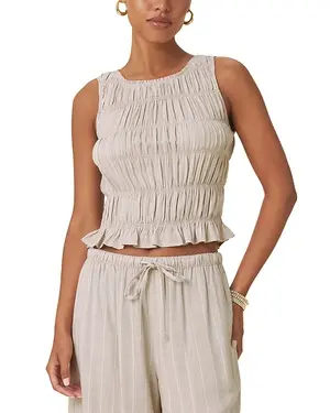 Splendid Bianca Smocked Tank Top