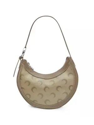 MARINE SERRE Faded Leather Moon Eclips Mini Bag