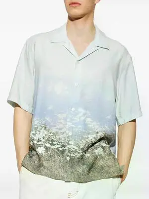 SAMSOE SAMSOE Saayo Floral-print Short-sleeve Shirt