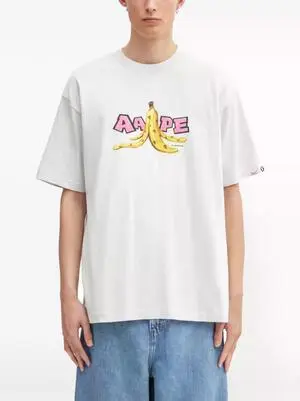 AAPE BY *A BATHING APE Graphic-print Short-sleeve T-shirt - Grey