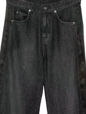 CIRCUS HOTEL Satin-panelled Jeans