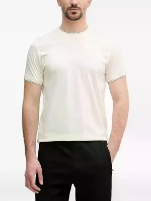 Karl Lagerfeld Logo-embroidered T-shirt - Neutrals