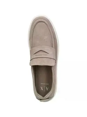 Armani Exchange Suede Slip-on Sneakers