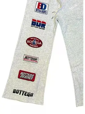 BOTTEGA DESIRES Patch-detail Track Pants - Grey