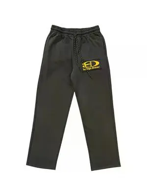 BOTTEGA DESIRES Logo-patch Drawstring Track Pants - Grey