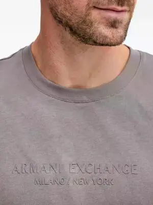 Armani Exchange Logo-embossed Short-sleeve T-shirt