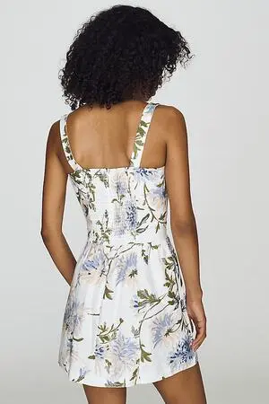 REFORMATION Janu Linen Mini Dress