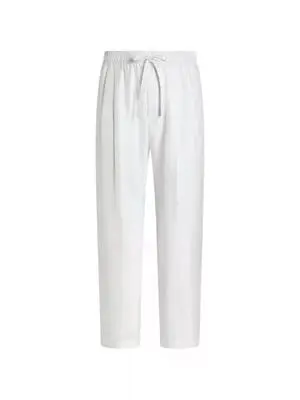 Dolce & Gabbana Silk Twill Jogging Trousers - White