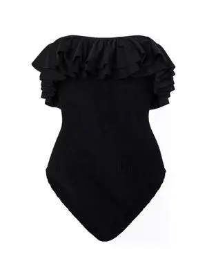 Hunza G Eloise Ruffled Swimsuit