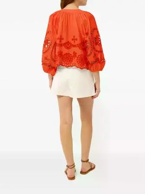 MARIE OLIVER Vara Broderie-anglaise Blouse