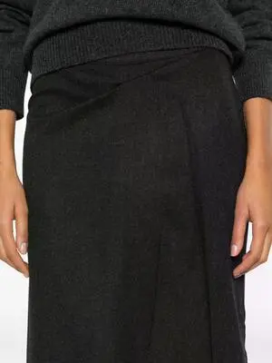 Victoria Beckham Pressed Midi Skirt