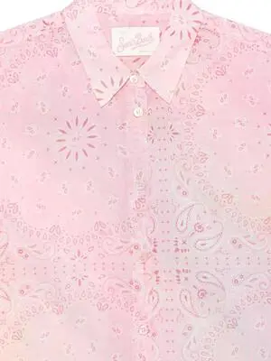 MC2 SAINT BARTH Paisley-print Long-sleeve Cotton Shirt