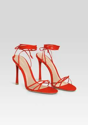 Retrofete Lucia Strappy High Heel Sandals - Geranium