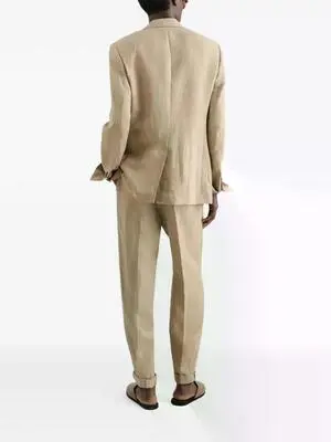 Dolce & Gabbana Martini Light Single-breasted Linen Jacket - Neutrals