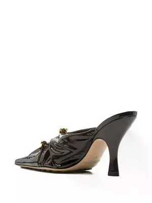 Bottega Veneta Ruched Leather Mules