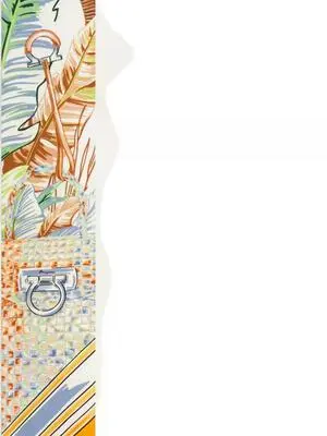 FERRAGAMO Felini-print Silk Mini Bandeau