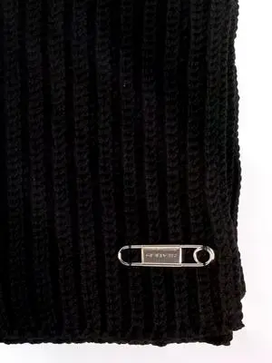 Givenchy Ribbed-knit Pin-detail Scarf