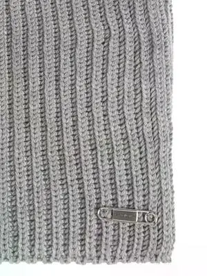 Givenchy Logo-plaque Ribbed-knit Scarf