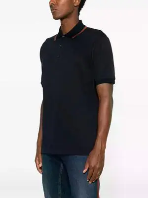 Gucci Web-stripe Piqué Polo Shirt
