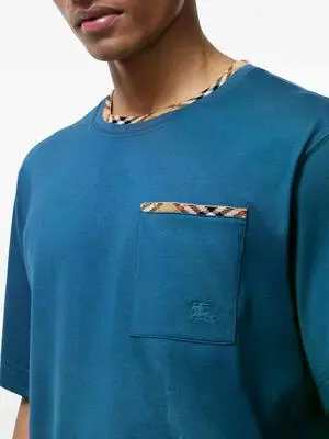 Burberry Check-trim Cotton T-shirt
