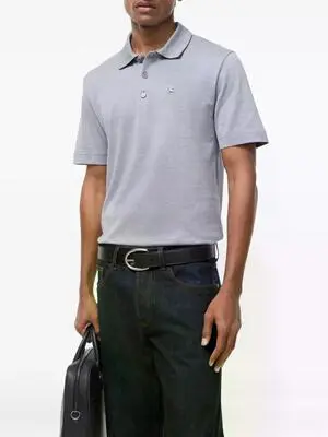 Burberry Metal Knight Cotton Polo Shirt - Grey