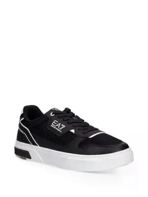 EA7 Logo-print Sneakers - Black