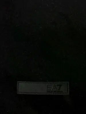EA7 Logo-script Frayed-edge Scarf