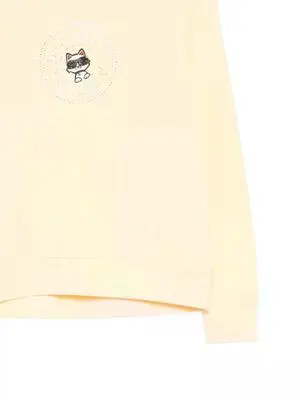 Karl Lagerfeld Rhinestone Embellished Cotton Sweatshirt