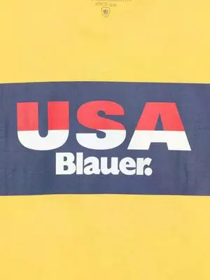BLAUER. Logo-print Short-sleeve T-shirt