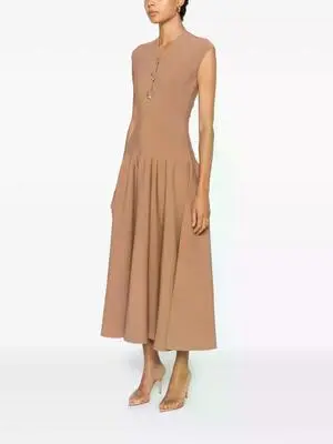 Roland Mouret Embellished Flared Midi Dress