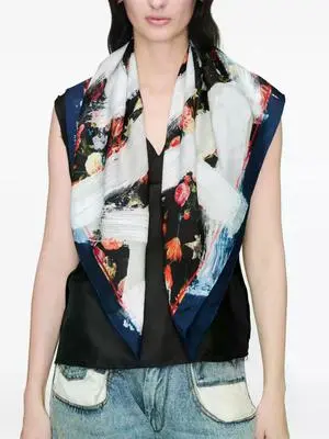 MAISON MARGIELA Printed Silk Scarf