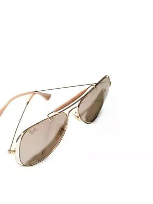 Dolce & Gabbana Tone Pilot Frame Sunglasses