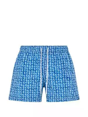 Fedeli Marine Print Swim Shorts