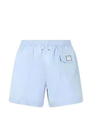 Fedeli Elasticated Swim Shorts With Logo Patch
