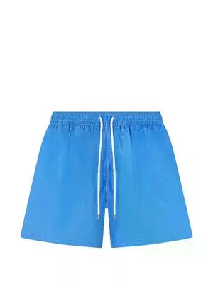 Fedeli Drawstring Waist Swim Shorts - Blue
