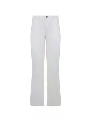 Alberta Ferretti Cotton Flared-leg Trousers