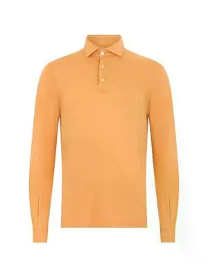 Fedeli Long-sleeve Button-fastening Polo Shirt