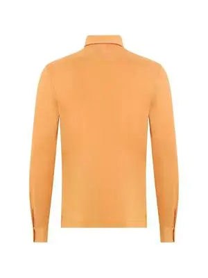 Fedeli Long-sleeve Button-fastening Polo Shirt