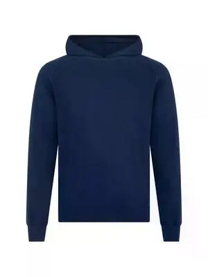 Fedeli Raglan-sleeve Cotton Hoodie - Blue