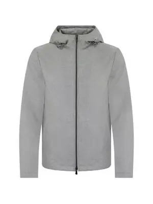 Fedeli Zip-up Hooded Jacket - Grey