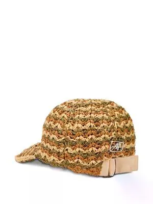 Alberta Ferretti Woven Baseball Cap - Neutrals