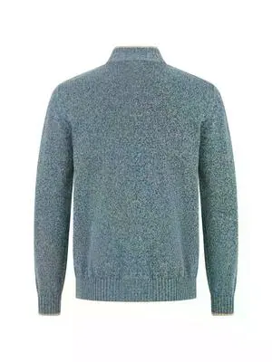 Fedeli Quarter-zip Knitted Sweater