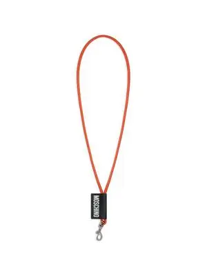 Moschino Logo-print Lobster-claw-fastening Lanyard - Orange
